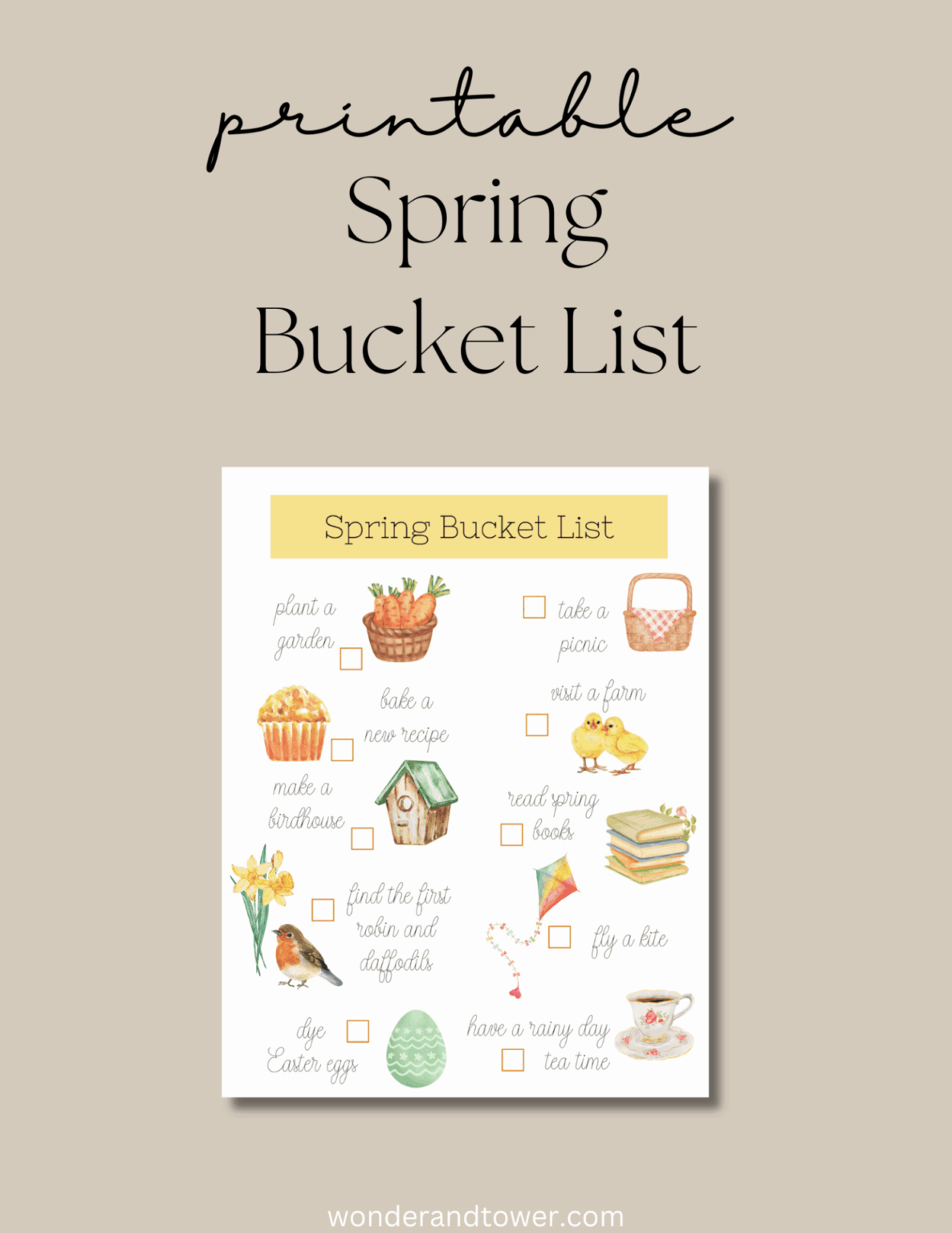 30 Spring Bucket List Ideas