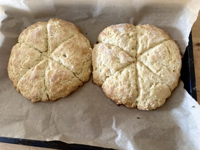 White Chocolate Sourdough Discard Scone Recipe