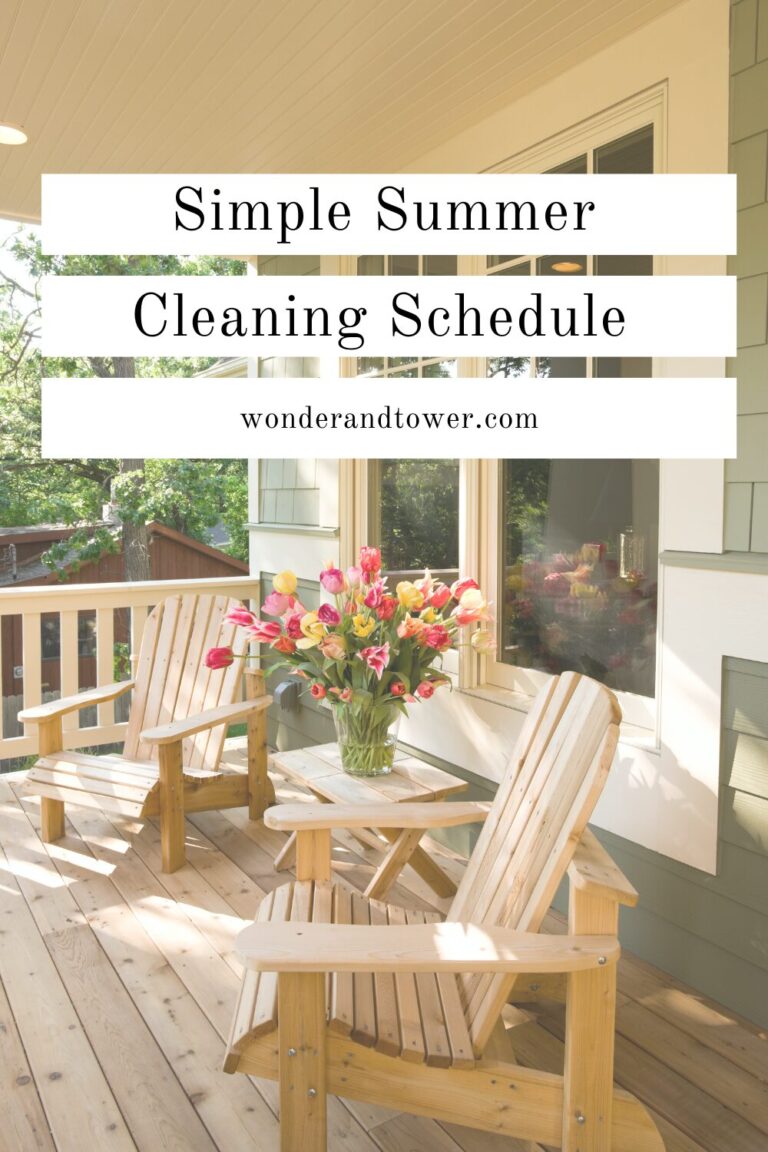 Simple Summer Cleaning Schedule for Your Home