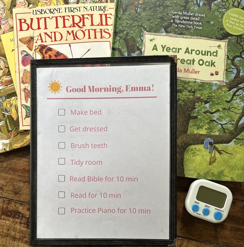 Free Chore Chart Printable for Kids’ Morning Routines