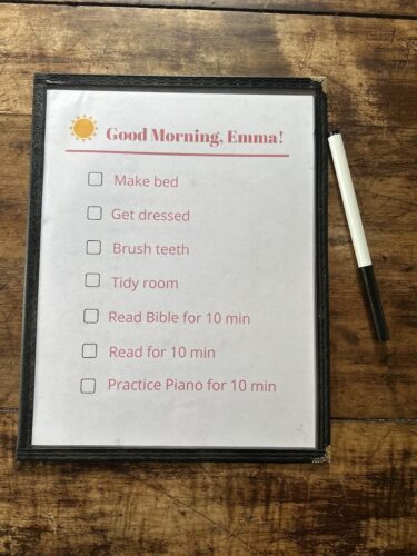 Free Chore Chart Printable for Kids’ Morning Routines