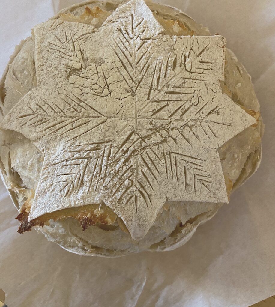 Snowflake Sourdough Bread Design + Scoring Tips